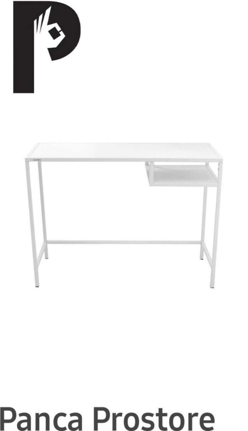 Promo Meja Kerja Metal Office Desk 100 Cm White Diskon 23% Di Seller ...