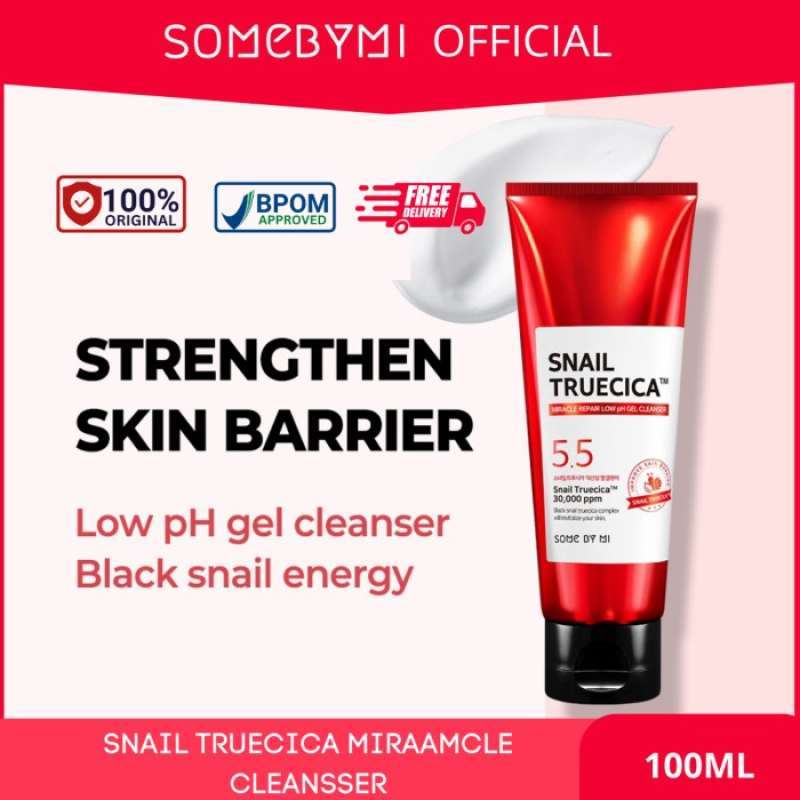 Promo Somebymi Snail Truecica Miracle Repair Low pH Gel Cleanser 100ml ...