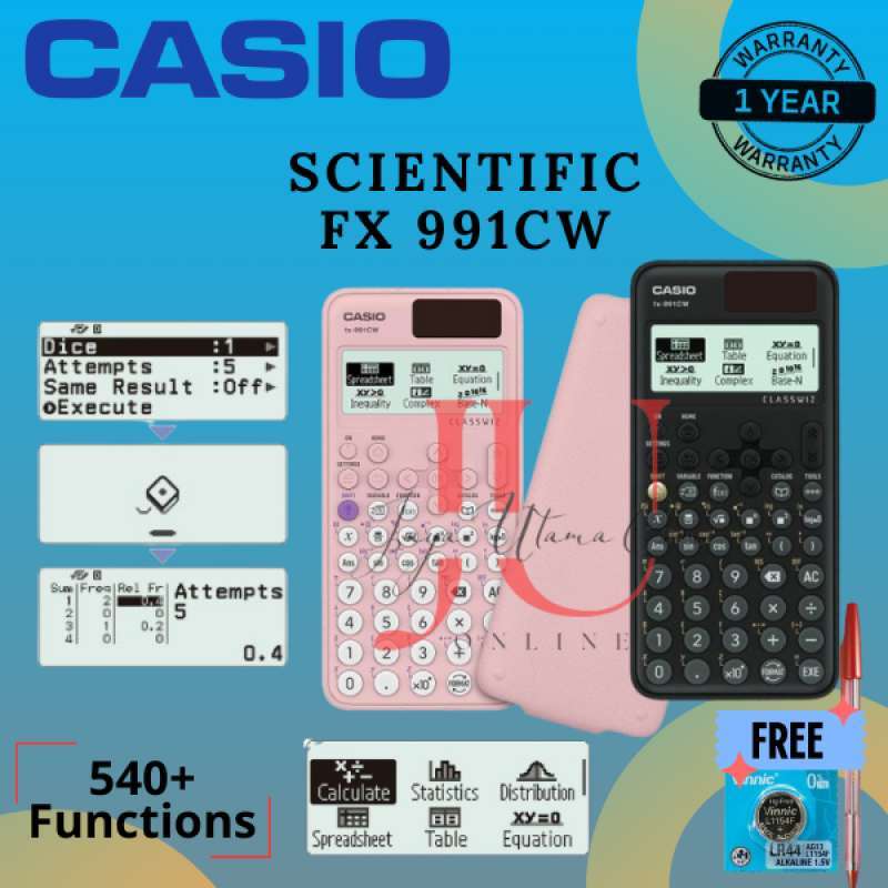 Jual Casio ClassWiz Model Scientific Calculator FX-991CW ORIGINAL di ...
