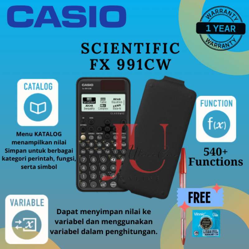 Jual Casio ClassWiz Model Scientific Calculator FX-991CW ORIGINAL di ...