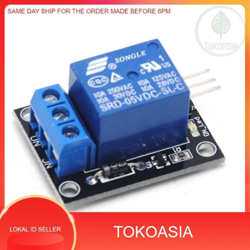Jual (local Stock) Ky-019 5v Relay Module For Arduino 1 Relay Voltage 5 V Shield For Pic Avr Dsp ...