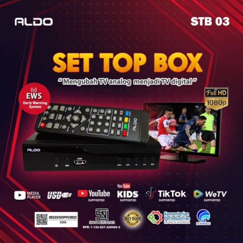 Promo Set Top Box STB AB 03 DVB T2 Full HD Resmi EWS SNI ISO TKDN ...