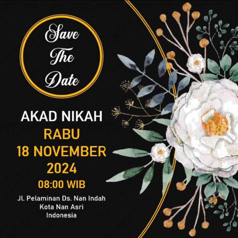 Jual Undangan Pernikahan Digital Video Kekinian Murah Meriah Kode DH-004 Askraft di Seller ...