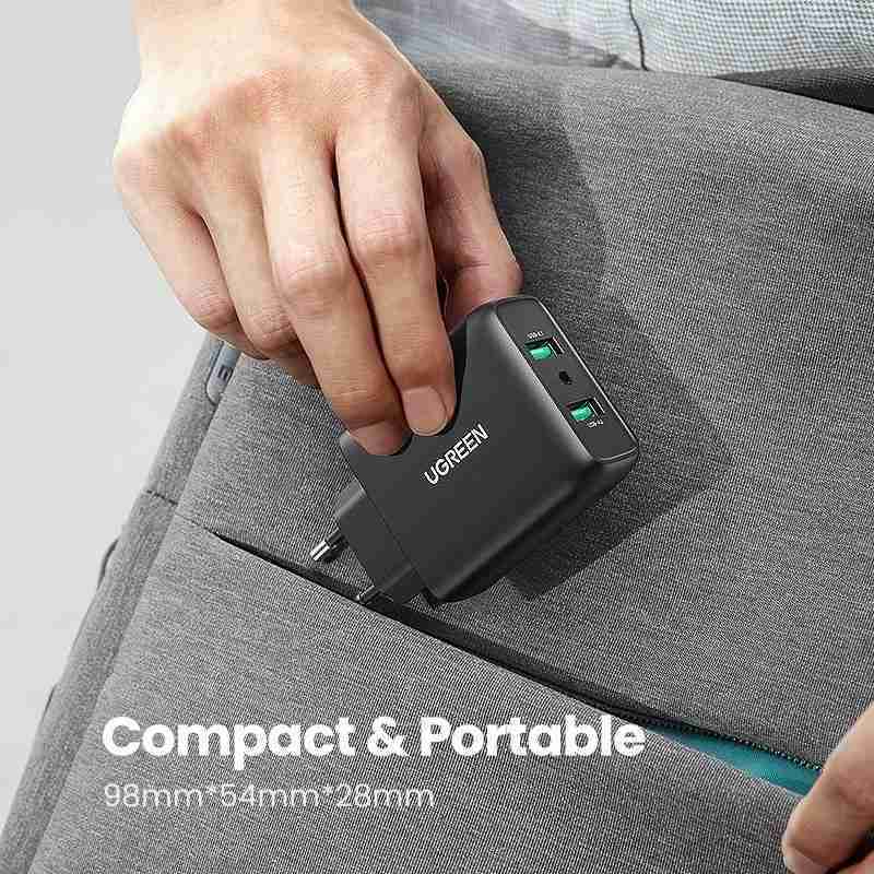 Jual ugreen wall adaptor fast quick qc 3.0 charger 36w dual usb A/ 2 ...