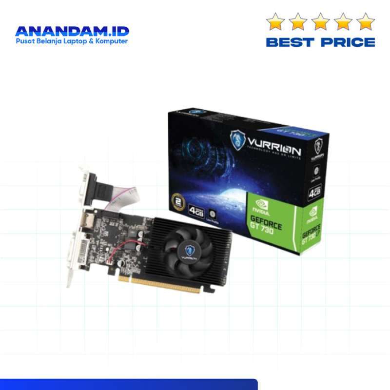 Jual Vga Vurrion Geforce Gt730 Lp 4gb Gddr3 128bit Gt 730 Di Seller Anandam.id Official Store ...