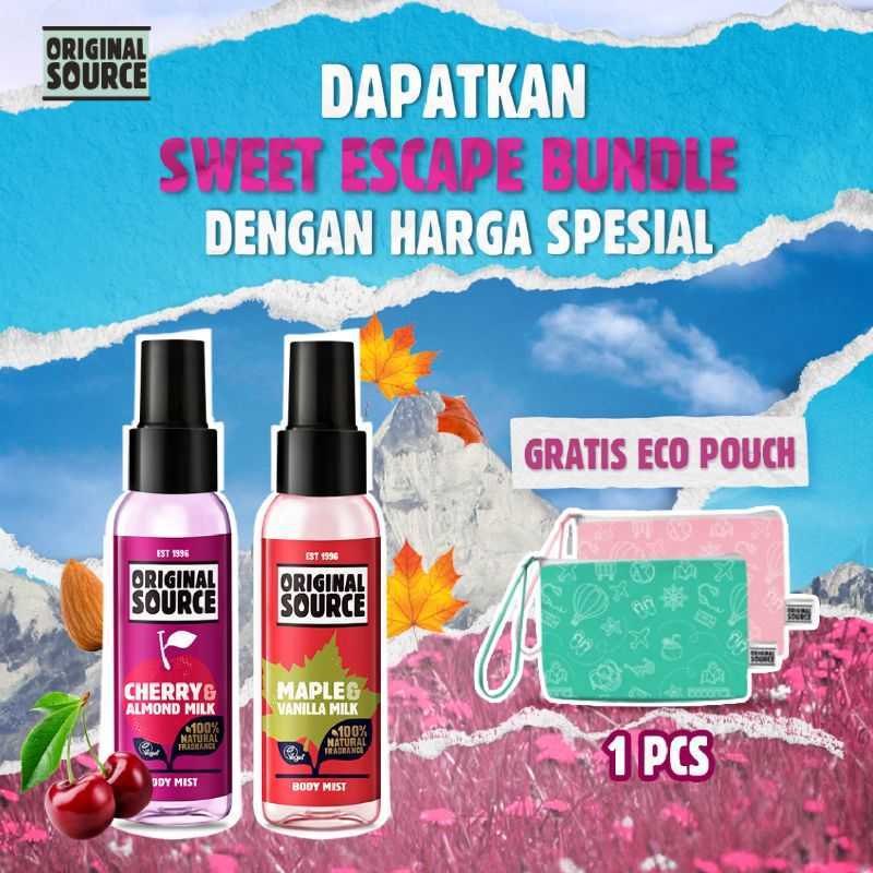 Promo WHS - Original Source Body Mist Cherry & Almond Milk - Parfum ...