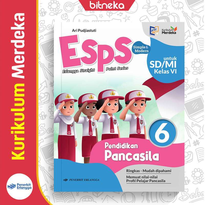 Promo Buku ESPS PPKn Jilid 6 SD/MI Kelas 6 - Ari Pudjiastuti K-Merdeka Erlangga Diskon 10% di ...