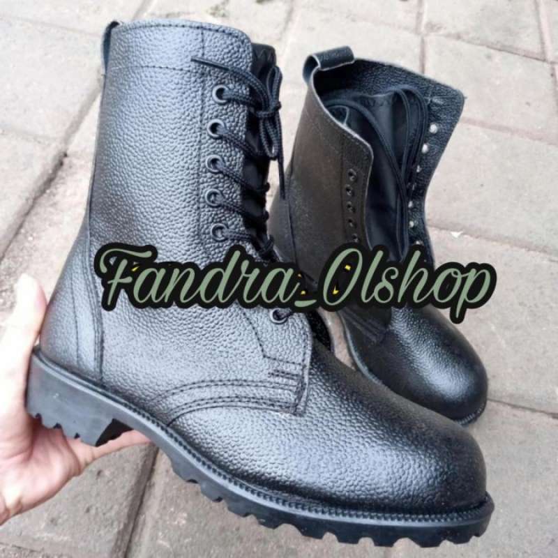 Promo SEPATU KULIT JERUK MOLDING STANDAR TNI AD SATPAM SECURITY Diskon ...