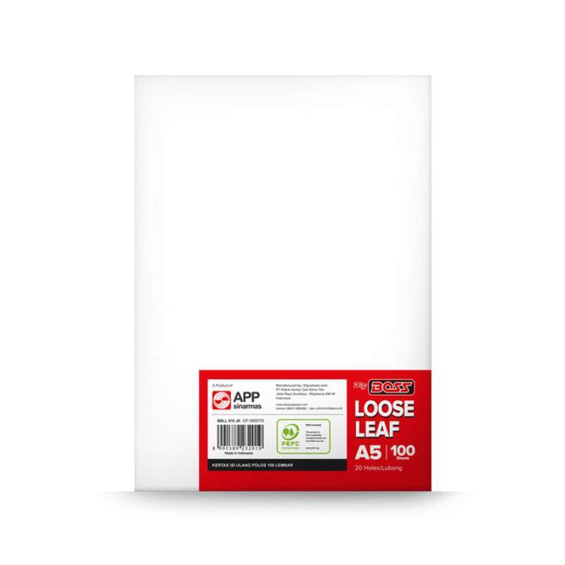 Jual BigBoss Loose Leaf A5 Polos 100 Lembar BBO LL 100 A5 PLS di Seller ...