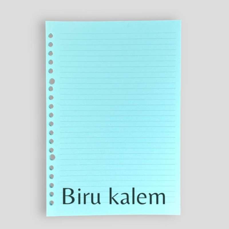 Jual Loose Leaf A5 GARIS Warna 80 gsm isi 25 lembar kertas binder ...