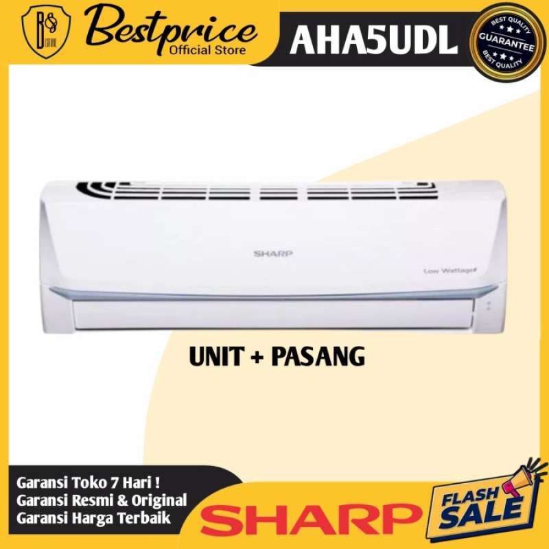Promo Ac 1/2 Pk Sharp Ah-a5udl Aha 5udl Low 330 Watt Jet Stream R32 Promo Baru Diskon 1% Di ...