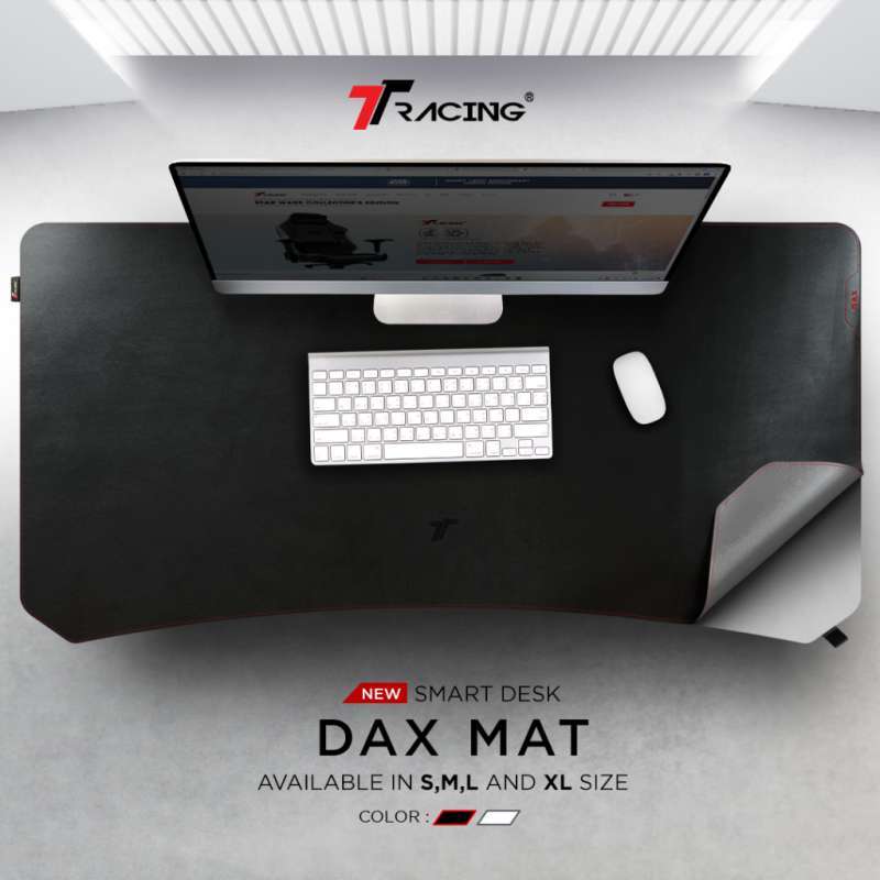 Promo Ttracing Dax Mat Alas Meja Komputer Alas Meja Gaming Black Diskon ...
