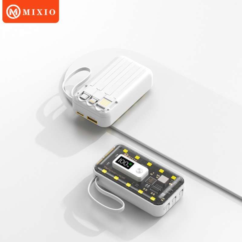 Promo MIXIO MP-02 10000mAh 22.5W Powerbank With Kabel Fast Charging PD ...