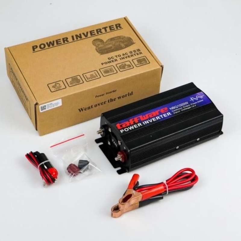 Promo Power Inventer Dc To Ac 220V 1000Watt 12 Volts - Nbq1000W - Black ...