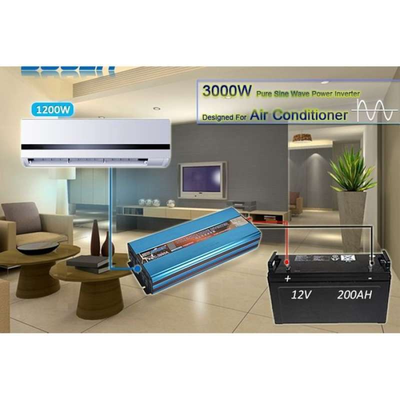 Promo Inverter SUOER FPC-3000A PSW Pure Sinus Wave 12V 3000W 3000VA ...