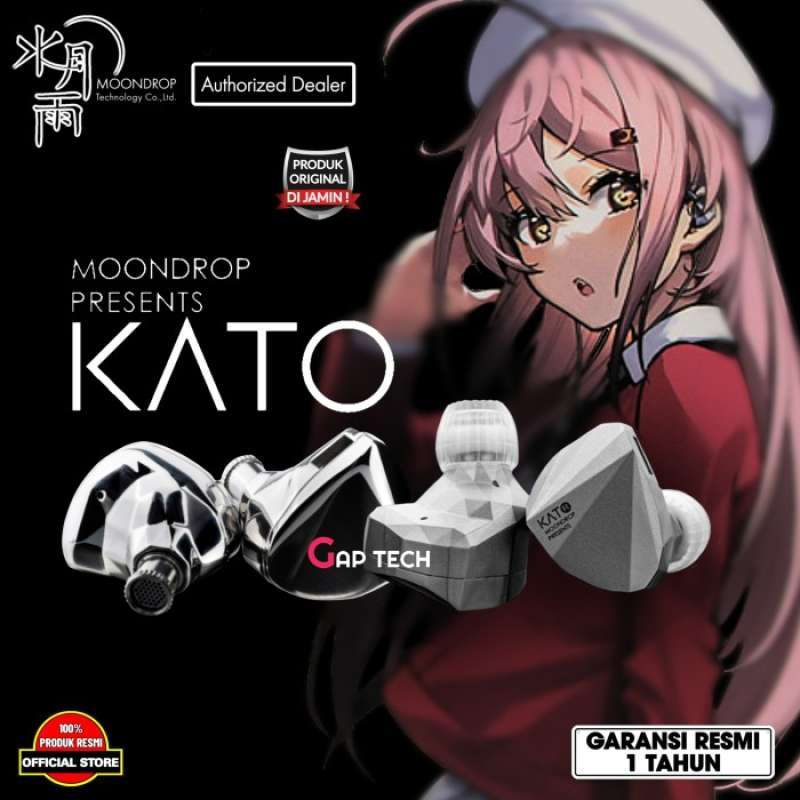 Promo Moondrop KATO Composite Diaphragm Advanced Dynamic in-Ear Monitor iem Diskon 23% di Seller ...