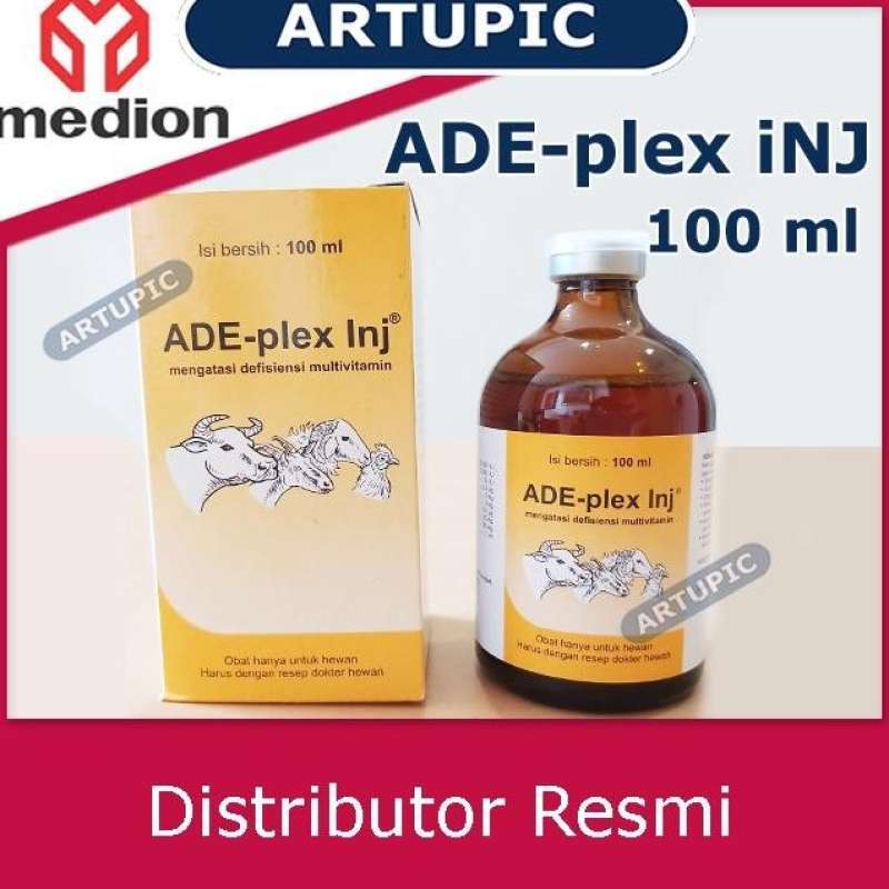 Promo Ade-Plex Injection 100 Ml Multivitamin Ayam Unggas Sapi Kambing ...