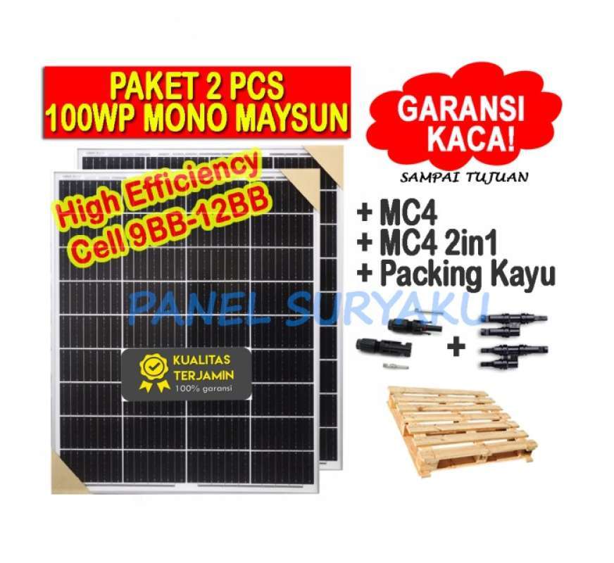 Jual Panel Surya 100 Wp Original Murah - Harga Diskon April 2024 ...