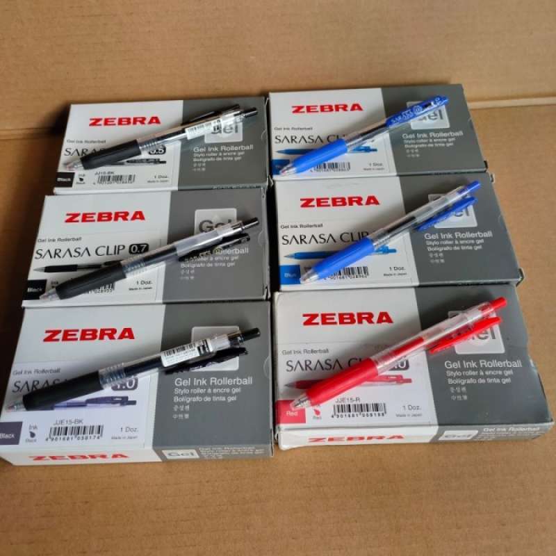 Jual ball point pulpen zebra sarasa clip gel di Seller Gunung Sejahtera ...