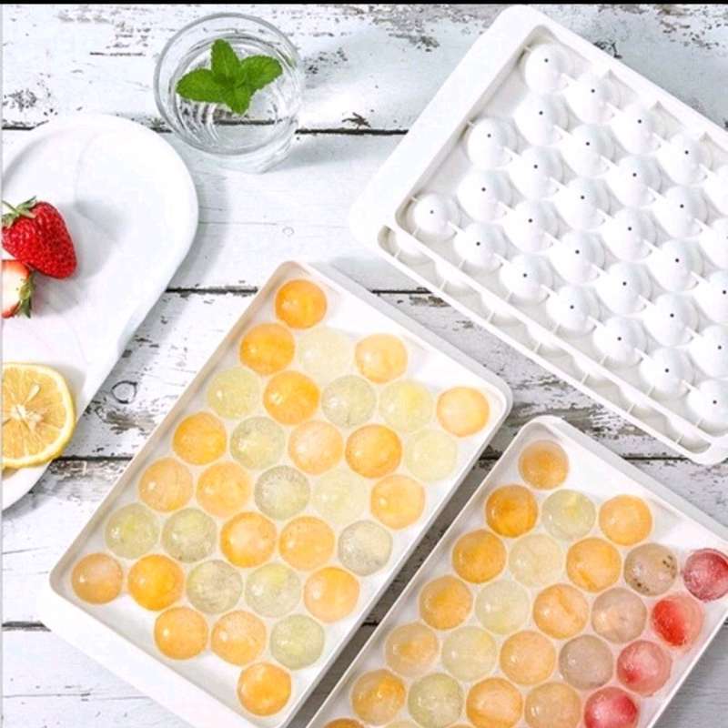 Jual Cetakan Es Batu/jelly Pudding Bulat Isi 33lubang Di Seller ...