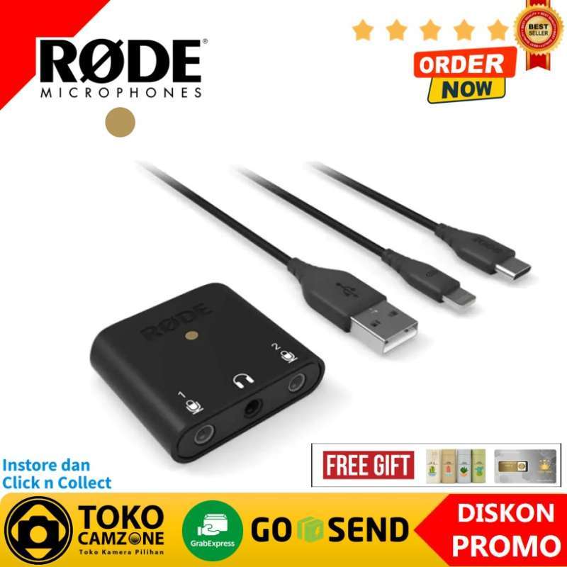 Promo Rode Ai-micro Compact Dual Channel Audio Interface Ai Micro ...