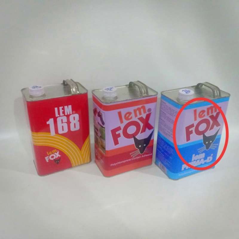 Promo LEM FOX KUNING FOX PRIMA D GALON 3 KG Diskon 23% di Seller Rhmd ...