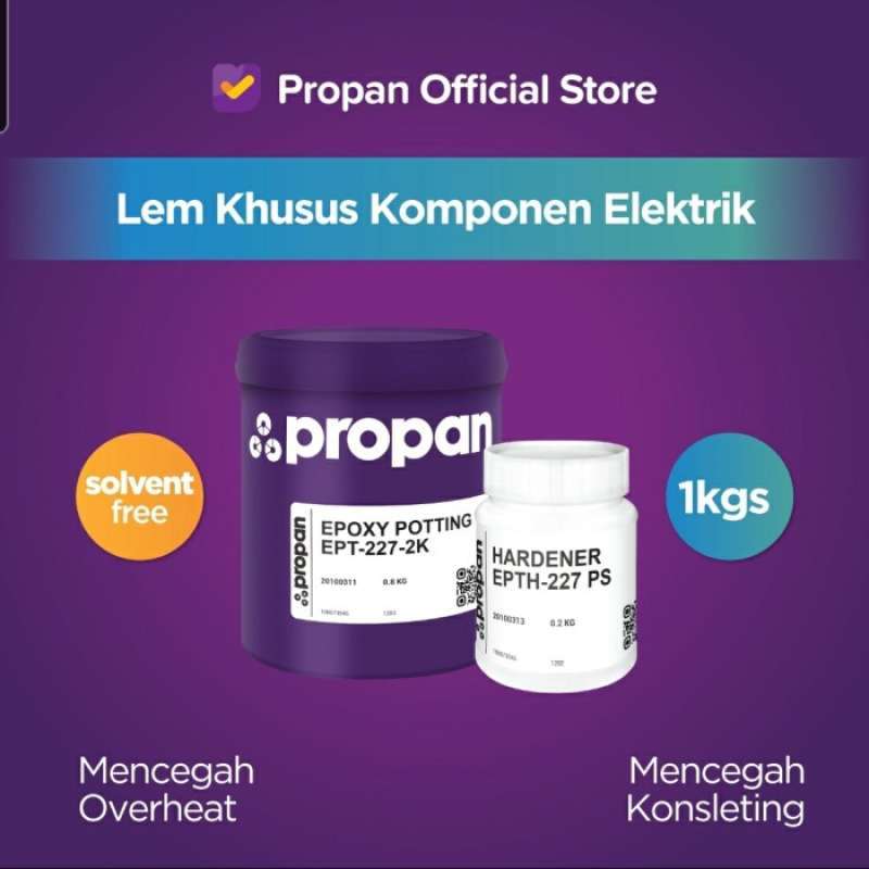 Promo PROPAN EPOXY POTTING LEM KHUSUS KOMPONEN ELEKTRIK 1 KG SET Diskon ...