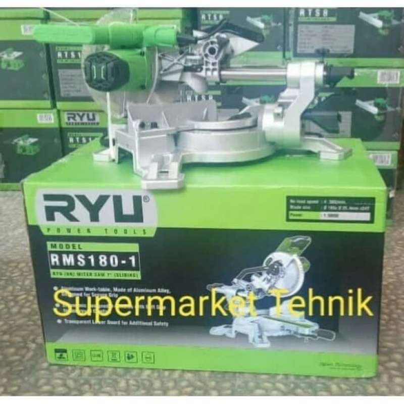 Promo Mitre Saw 7 RMS 180-1 New Sliding - Potong Alumunium Besi Kayu ...