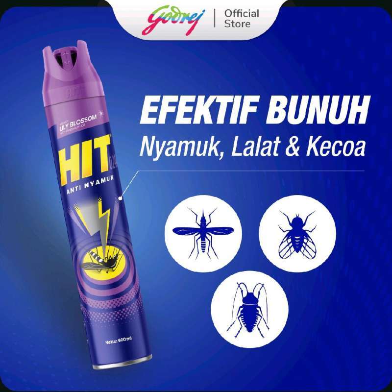 Promo Hit Aerosol Lily Blossom 600 ml - Obat Nyamuk Semprot Spray Sprai ...