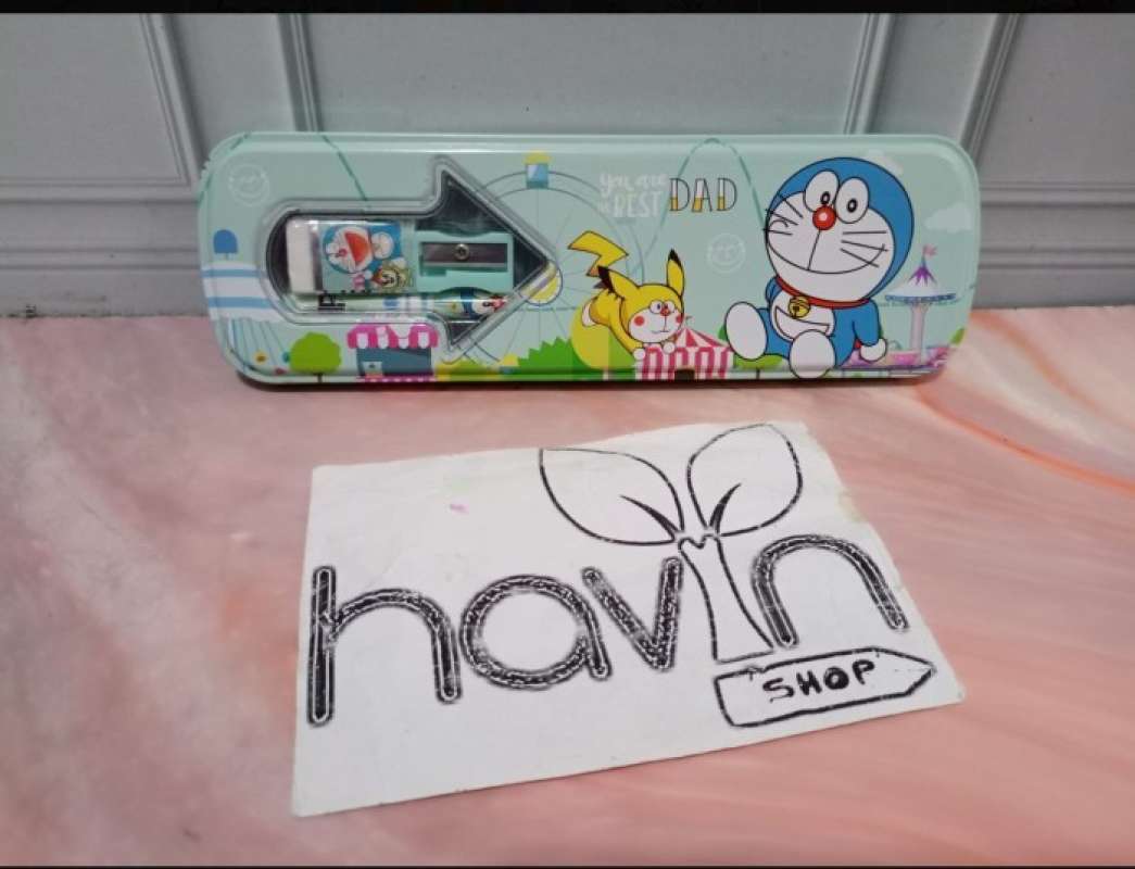 Jual KOTAK PENSIL KALENG ada ISI model PANAH/PENCIL CASE - DORA ...