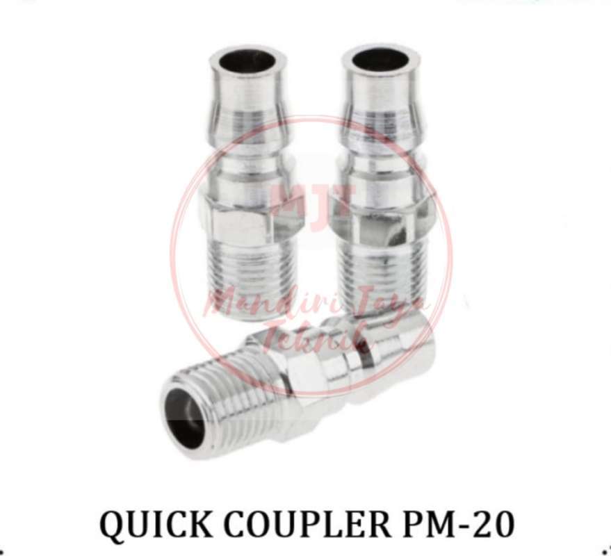 Jual Quick Coupler PM 20 Sambungan Selang Kompresor Recoil Cuk Kopler ...