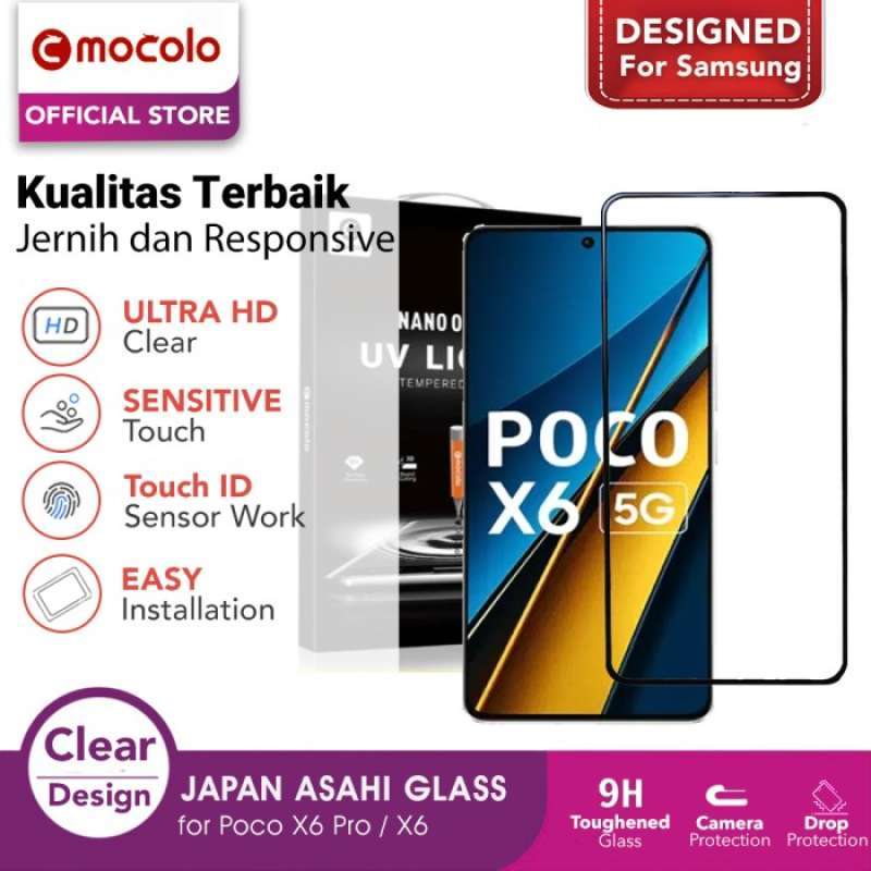 Jual Mocolo Tempered Glass Xiaomi Poco X6 Pro 5G X6 Screen Protector Anti Gores Hydrogel Di