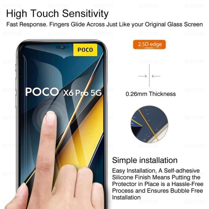 Jual Mocolo Tempered Glass Xiaomi Poco X6 Pro 5G / X6 - Screen ...