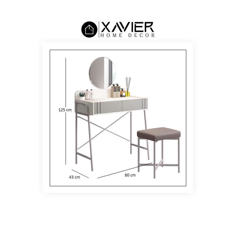Jual Xavier Home Decor - Meja Rias Set Kursi / Meja Rias Aesthetic ...