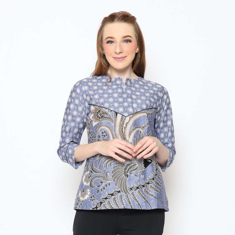 Promo Hadinata Batik Wanita Blouse Gempita Gibran Diskon 46% Di Seller ...