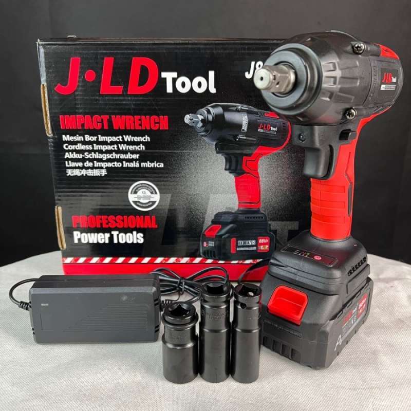 Promo Pembuka Baut JLD Jumbo Truck Red550NM Impact Wrench JLD Jumbo ...