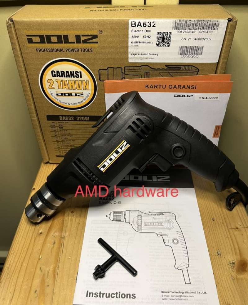 Promo Mesin bor tangan listrik 10mm original Doliz BA632 drill BA 632 Diskon 23% di Seller Rhmd ...