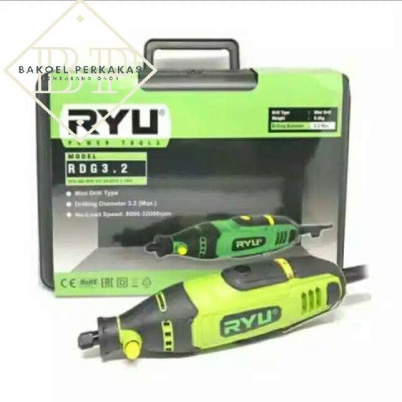 Promo Mini Grinder Rotary Tools RYU RDG 3.2 mm SET 40 pcs Mesin Die ...