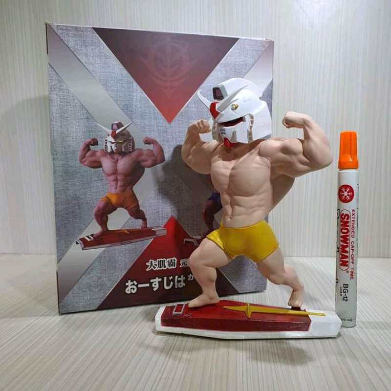 Jual mainan action figure muscle man gundam red mokit cosplay tinggi ...