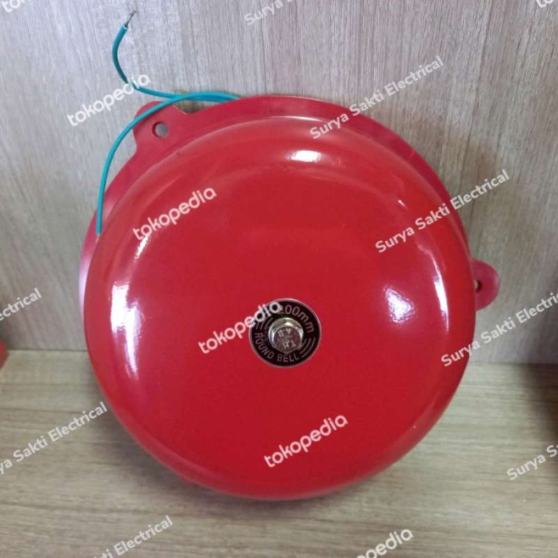 Promo Round Bell 220v 200mm Alarm Bel Sekolah Listrik Bulat Kring ...
