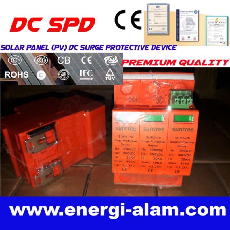 Promo DC SPD 3P / PV Panel Surya Surge Arrester / Protective Max.1000V ...