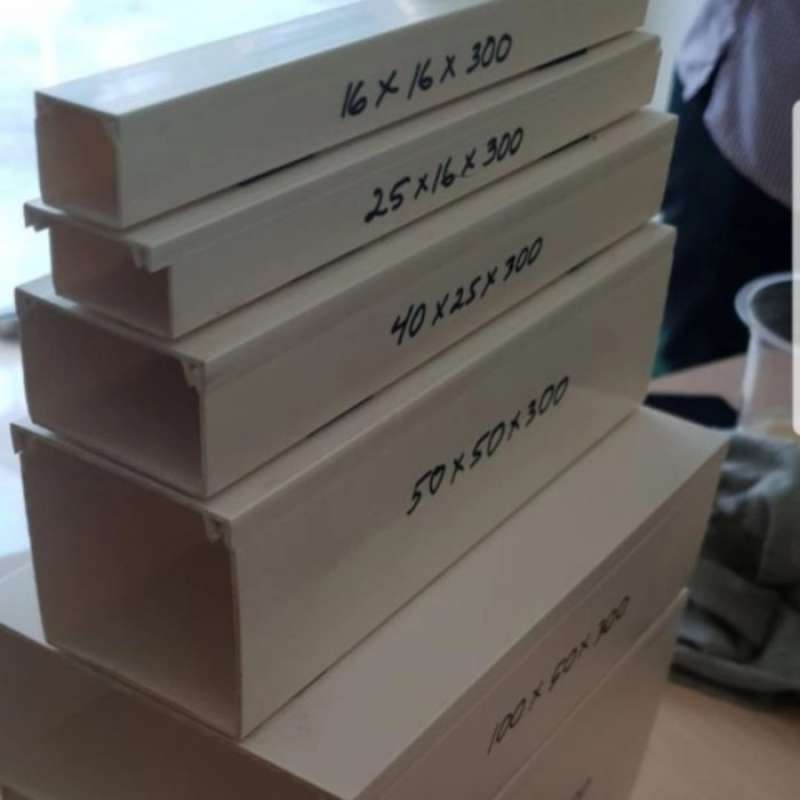 Promo kabel tray PVC / cable duck ukuran 100x60x3000mm BERKUALITAS ...