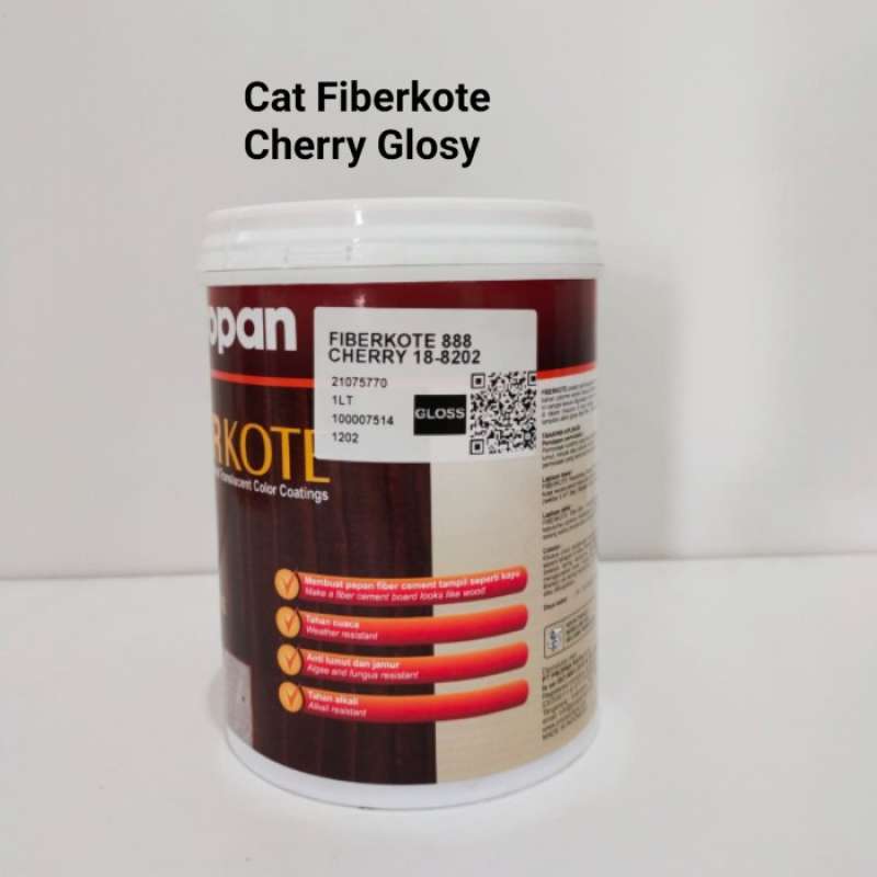 Promo Cat Propan Fiberkote Grc / Cherry Glossy 1Ltr / Lisplank ...
