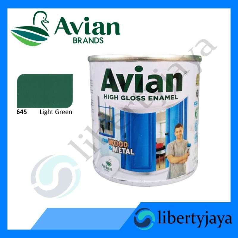 Promo 0.9Lt 645 Light Green Cat Synthetic Besi Kayu Avian Paint Diskon ...