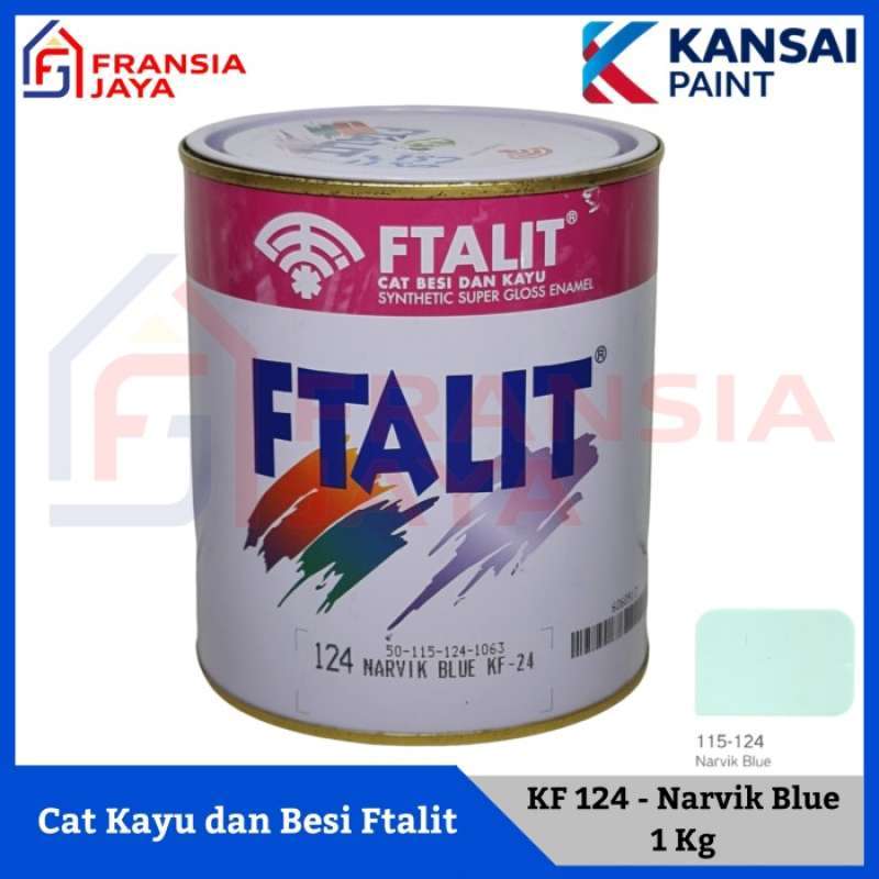 Promo Cat Minyak Besi Dan Kayu Ftalit Narvik Blue Kf 124 1 Kg Kansai ...