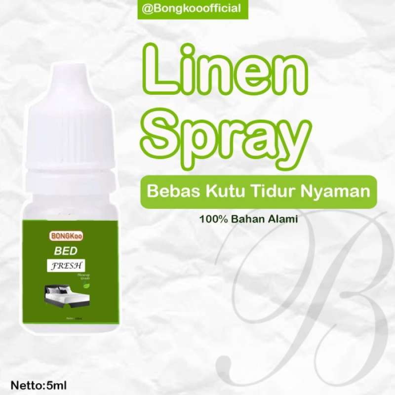 Jual Linen Spray Bed Spray Obat Kutu Kasur Tungau Kasur Bongkoo (5ml ...