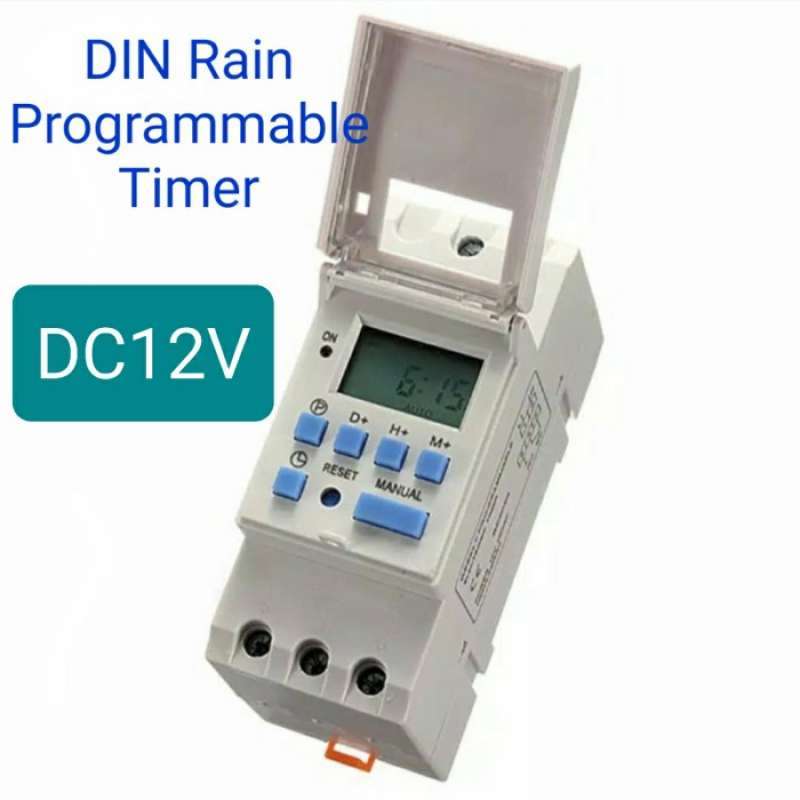 Promo â ±ðŸ”³ DC12V THC15A Digital DIN Rail Programmable Timer 16A ...