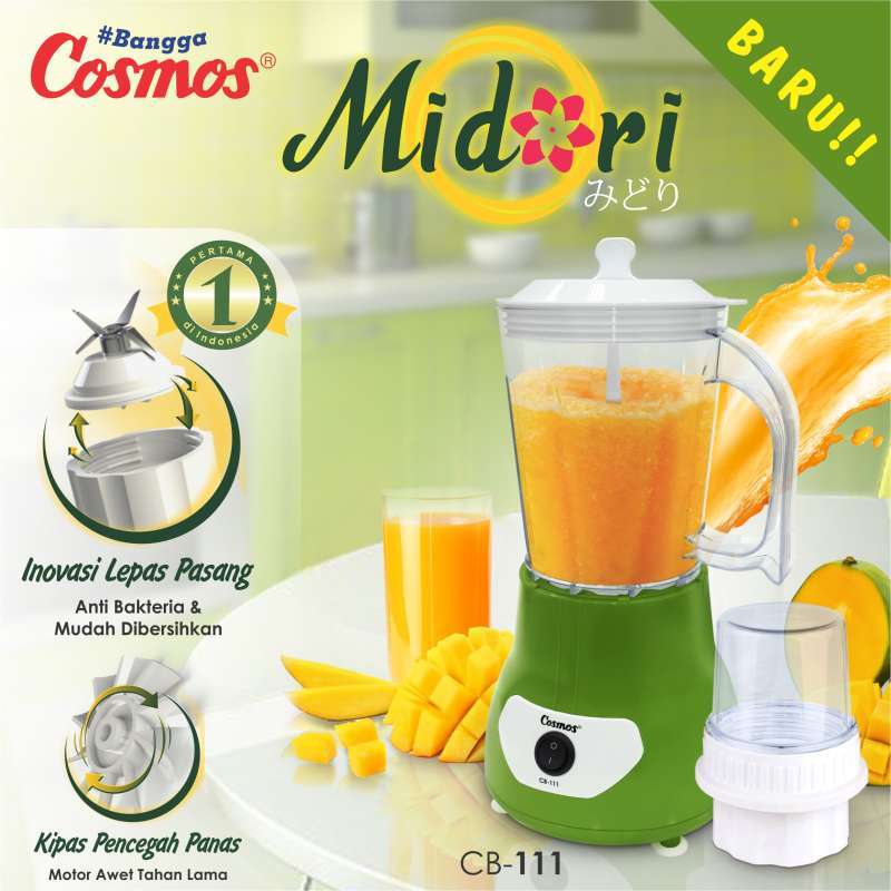 Promo Cosmos Cb-111 - Blender 1 L Midori Series - Green/hijau Diskon 40 ...