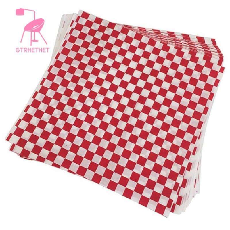 Promo ðŸ’® 100 Pcs Kertas Bungkus Makanan Sandwich/Burger Motif Diskon ...