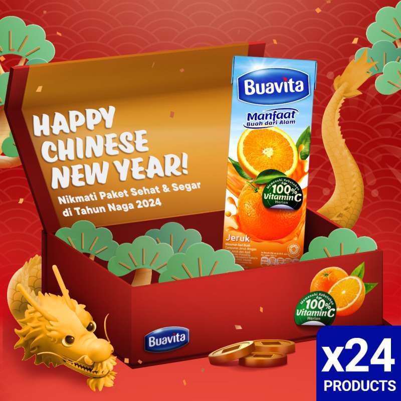 Promo Paket Kartonan Buavita Orange [245 mL x 24 Pcs] Diskon 12% di Seller Unilever Beverage ...